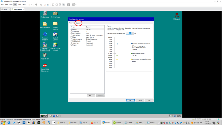 Setting up and Installing Sound Drivers for Windows 98SE on VMWare ...
