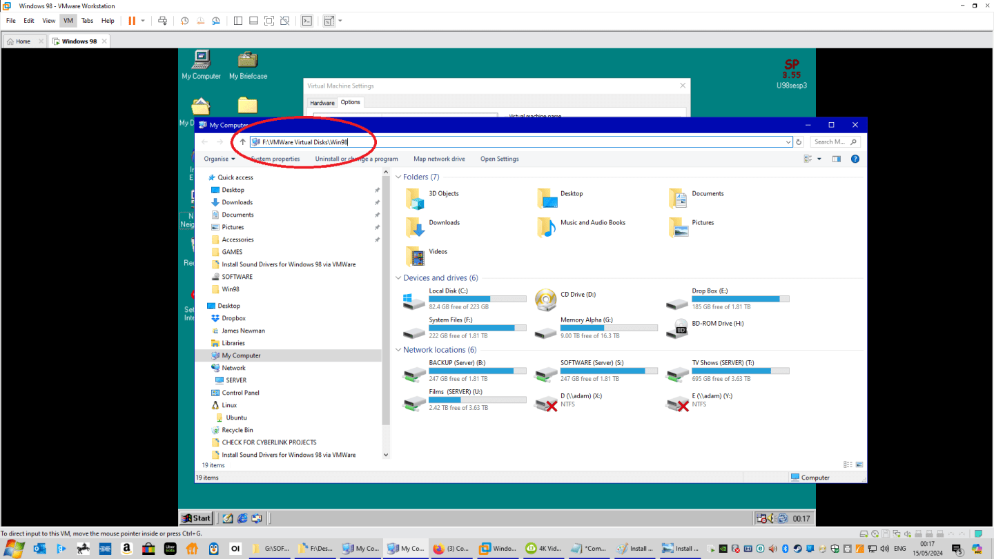 Setting up and Installing Sound Drivers for Windows 98SE on VMWare ...