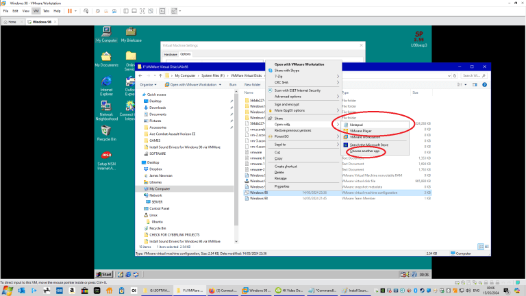 Setting up and Installing Sound Drivers for Windows 98SE on VMWare ...
