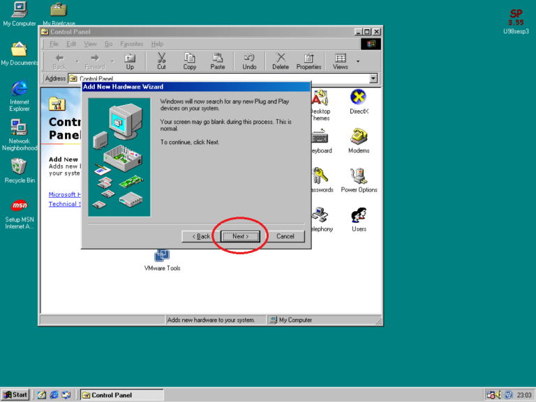 Setting up and Installing Sound Drivers for Windows 98SE on VMWare ...