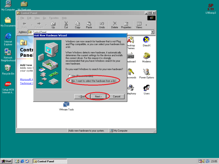 Setting up and Installing Sound Drivers for Windows 98SE on VMWare ...