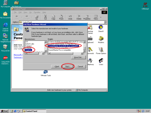 Setting up and Installing Sound Drivers for Windows 98SE on VMWare | 4TheRecord