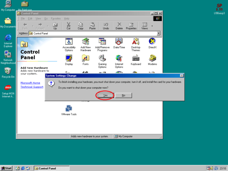 Setting up and Installing Sound Drivers for Windows 98SE on VMWare ...